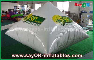 China Custom White PVC Inflatable Pyramid 0.6mm with Logo Printing for Advertising for sale