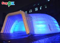 China 10m Inflatable Dome Tent Blow Up Marquee Wedding Party Tent with Blower and LED Light for sale