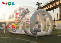 China 0.6mm PVC Inflatable Clear Bubble Dome House 4m Diameter with CE Blower for sale