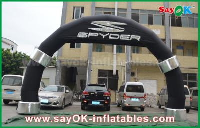 China Custom Inflatable Finish Arch 8m x 4m Full Color Print PVC Welcome Entrance Archway for sale
