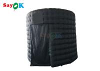 China Portable Customized Air 360 Photo Booth Enclosure Inflatable Cube Backdrop Tent for sale