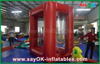 China Clear Inflatable Money Booth 2x2m Cash Grab Machine PVC Fire Retardant for sale