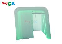 China Inflatable Club Portable 360 Lighted Photo Booth Enclosure Inflatable Cube Backdrop for sale