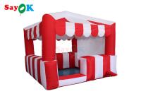 China PVC Tarpaulin Inflatable Concession Booth 3.5x3.5x3m Custom Kiosk Carnival Treat Shop for sale