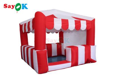 China PVC Tarpaulin Inflatable Concession Booth 3.5x3.5x3m Custom Kiosk Carnival Treat Shop for sale