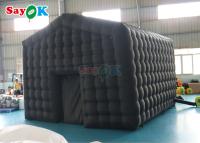 China Commercial Inflatable Nightclub Tent with LED Disco Light Mobile Black Music Bar for Rent Custom Size for sale