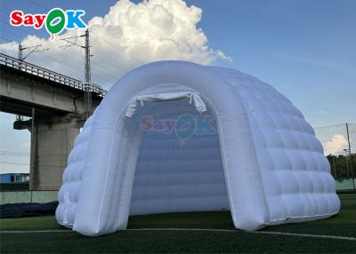 China Custom Lighting Inflatable Air Tent 6m Blow Up Igloo Dome Tent for Outdoor for sale