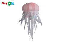 China Custom Inflatable Jellyfish Balloon Puppet 3mH with LED Light Hanging Octopus Decoration for sale