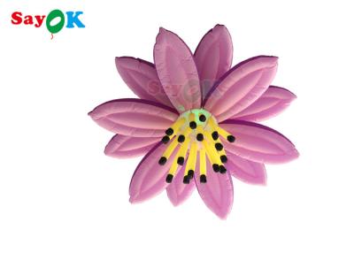 China Custom Inflatable Flower Decoration Balloon Outdoor Advertising Model 2m with LED Lights for sale