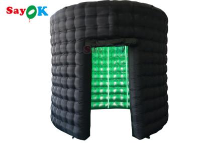 China Inflatable LED Photo Booth Tent 3x2.7m with Air Blower Remote Controller for Wedding Event for sale