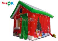 China Outdoor Inflatable Christmas House 4.6x4.6x5mH with LED Lights for Holiday Decor for sale