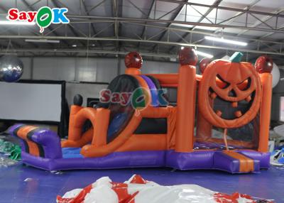 China Custom Giant Halloween Inflatable Bouncy Castle Slide Combo 3m PVC Trampoline for sale
