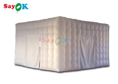China Customizable Inflatable Cube Tent with LED Light 0.55mm PVC Oxford Cloth for sale
