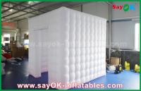 China Inflatable Photo Booth Tent 2.5m Full White Oxford Cloth with LED Lights for Events for sale