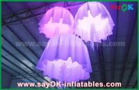China Customizable 1m-2m DIA Color Change Nylon Inflatable Jellyfish with CE UL Blower for sale
