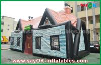 China Outwell Giant Inflatable Air Tent 0.55mm PVC Waterproof Log Cabin Custom Size for sale