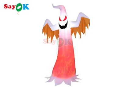 China LED Decoration Inflatable Ghost Halloween White With Red Eyes for sale