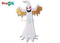 China Customized Outdoor Halloween Inflatable Ghost Decoration with Red LED Eyes 2.5m for sale