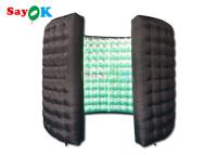 China Inflatable 360 Degree Photo Booth with LED Fill Light 3x2.4m Customizable Enclosure Backdrop for sale