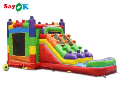 China Commercial Inflatable Water Bounce House Slide 0.55mm PVC Custom Size for sale