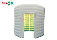 China ROHS Inflatable White Photo Booth Wall Selfie Backdrop Enclosure 3x2.7m for sale