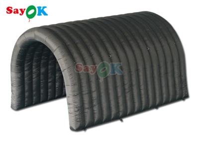 China Black Inflatable Sports Tunnel Tent 5.1x3x2.8m for Football Game Outdoor Event Entrance for sale