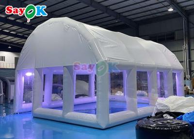 China PVC Inflatable Swimming Pool Enclosure Above Ground Winter Dome Pool Cover 12x4.6m for sale