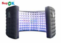 China Portable Curved Inflatable Photo Booth Backdrop Wall 4x2.4m for Exhibition for sale