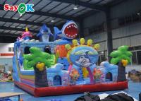 China Commercial Inflatable Castle Slide Bounce House 0.55mm PVC Tarpaulin CE Certified for sale