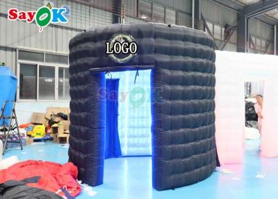 China Oxford Cloth Inflatable 360 Circular Photo Booth Enclosure Backdrop 110-240V for sale