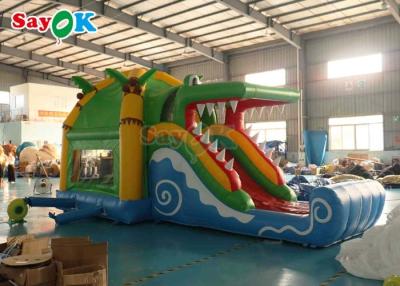 China Inflatable Slip and Slide Bounce House Combo with PVC Tarpaulin 500kg Capacity for sale