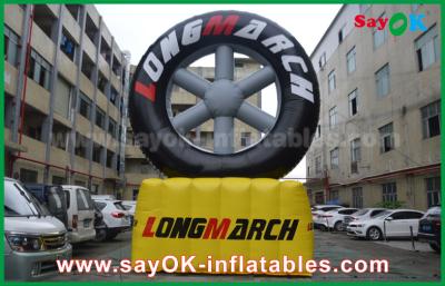 China Custom PVC Inflatable Tire Model Outdoor Advertising 3 Minute Setup 3 Year Warranty for sale