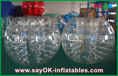 China Transparent PVC TPU Bubble Bumper Ball Soccer 1.5m Dia Inflatable Games for Adults for sale