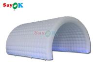 China Custom PVC Tarpaulin Inflatable Party Tunnel with LED Lights for Outdoor Sports Events for sale