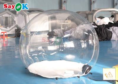 China Inflatable Clear Bubble Tent 3m 9.8ft Outdoor Transparent Camping Dome with Blower for sale