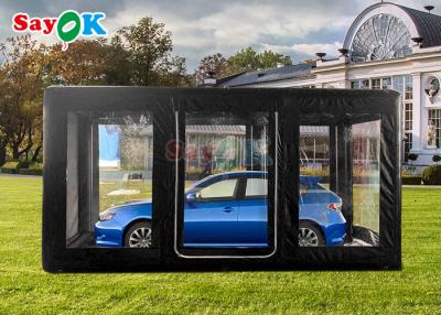China Inflatable Car Garage Tent 5x3.2x2.55m Portable Outdoor Car Wash Shelter with Air Pump for sale