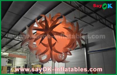 China 190T Oxford Cloth Inflatable LED Balloon 1.5m Diameter Party Decoration with 12 Color Changing Lights for sale