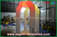 China Custom White Commercial Inflatable Money Booth 1.5x2x2.5m with LED Lighting for sale
