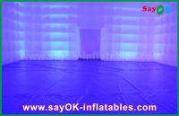 China Tent Inflatable Party/Camping Transparent Inflatable Square Tent With Led Lighting for sale