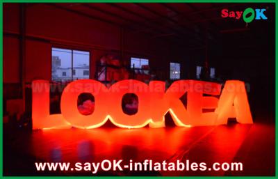 China Giant Inflatable LED Letter 3x1.2m Outdoor Party Decoration with Blower for sale