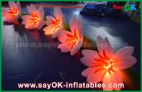 China Custom Inflatable White Lily Flower Chain Decoration 2m Oxford Cloth Wedding for sale