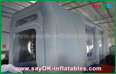 China Inflatable Garage Tent PVC Spray Booth 9.5m x 5.25m Waterproof Bubble Tent for Car Paint Spraying for sale