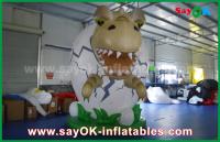 China Custom Inflatable Cartoon Dinosaur Mascot 2m-10m Tall PVC Oxford Cloth Blow Up Character for sale
