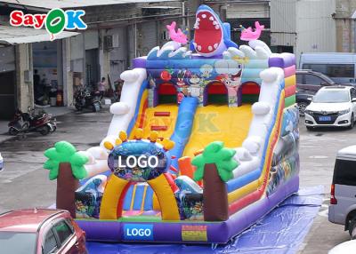 China Commercial Inflatable Bouncer Slide 0.55mm PVC Children Bounce Castle with Obstacle Course for sale