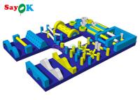 China Adult Inflatable Interactive Game 36ft Giant Inflatable Obstacle Course for sale