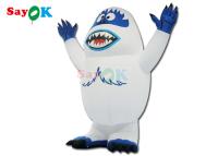 China Inflatable Snow Monster LED Decoration 2m Outdoor Airblown Snowman with UL CE Blower for sale
