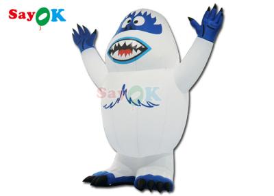 China Inflatable Snow Monster LED Decoration 2m Outdoor Airblown Snowman with UL CE Blower for sale