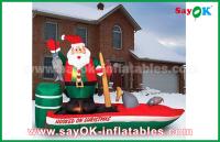 China Custom Inflatable Santa Claus 2m Height Christmas Decoration with CE Blower for sale