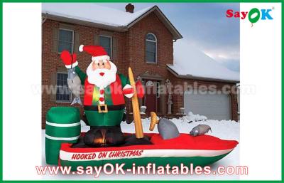 China Custom Inflatable Santa Claus 2m Height Christmas Decoration with CE Blower for sale