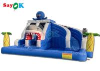 China Giant Inflatable Shark Water Slide with Pool 19.7ft for Kids Amusement Park for sale